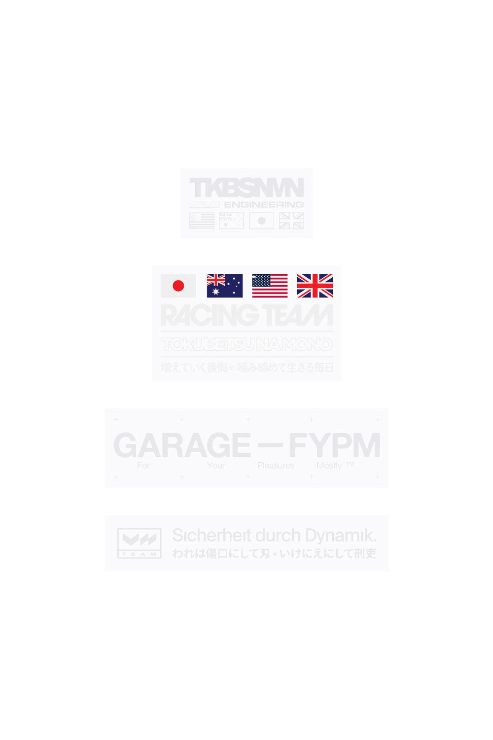 Race Team Decals – Tokubetsu Na Mono